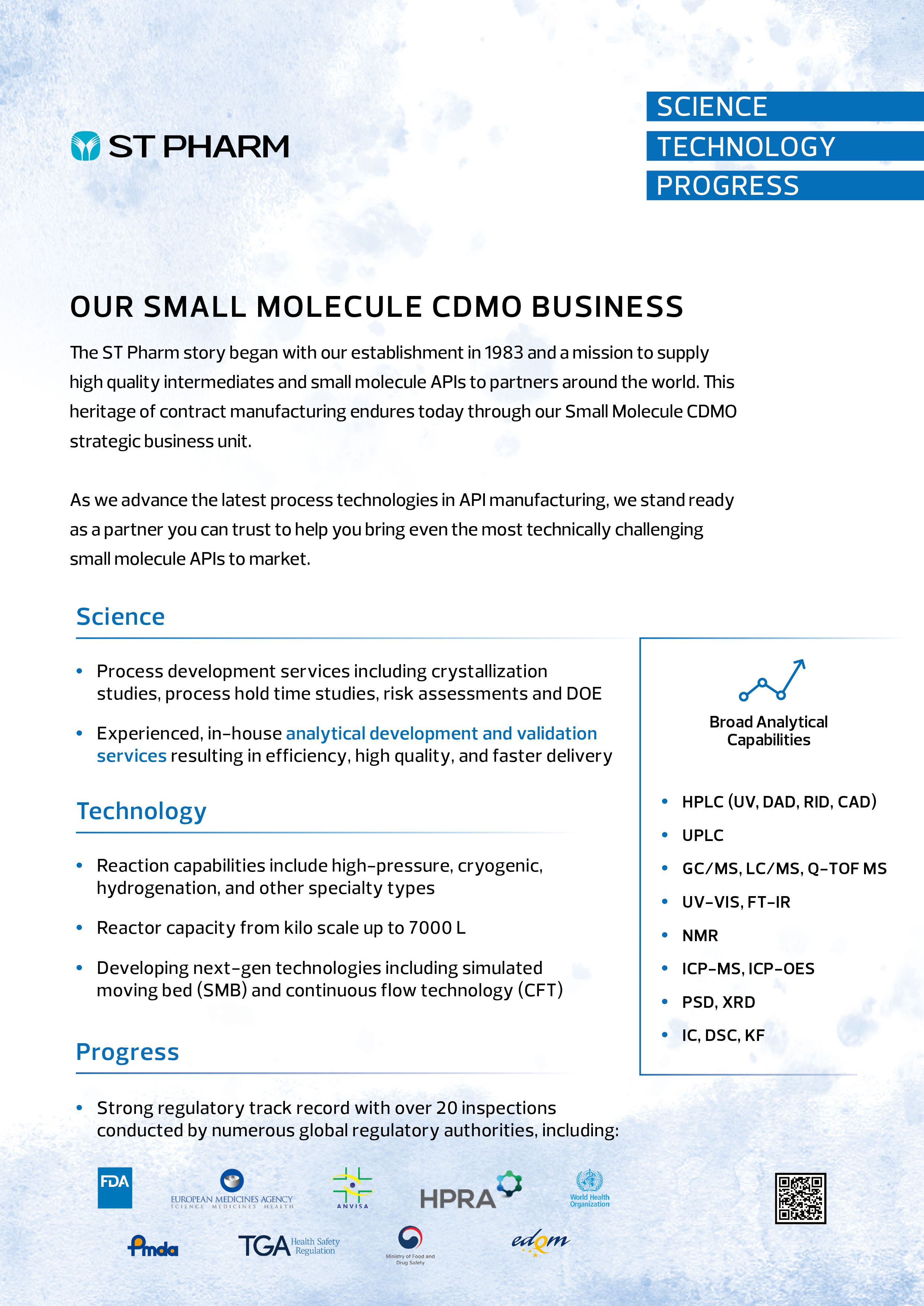 [ST Pharm Leaflet] Small Molecule CDMO — ST PHARM
